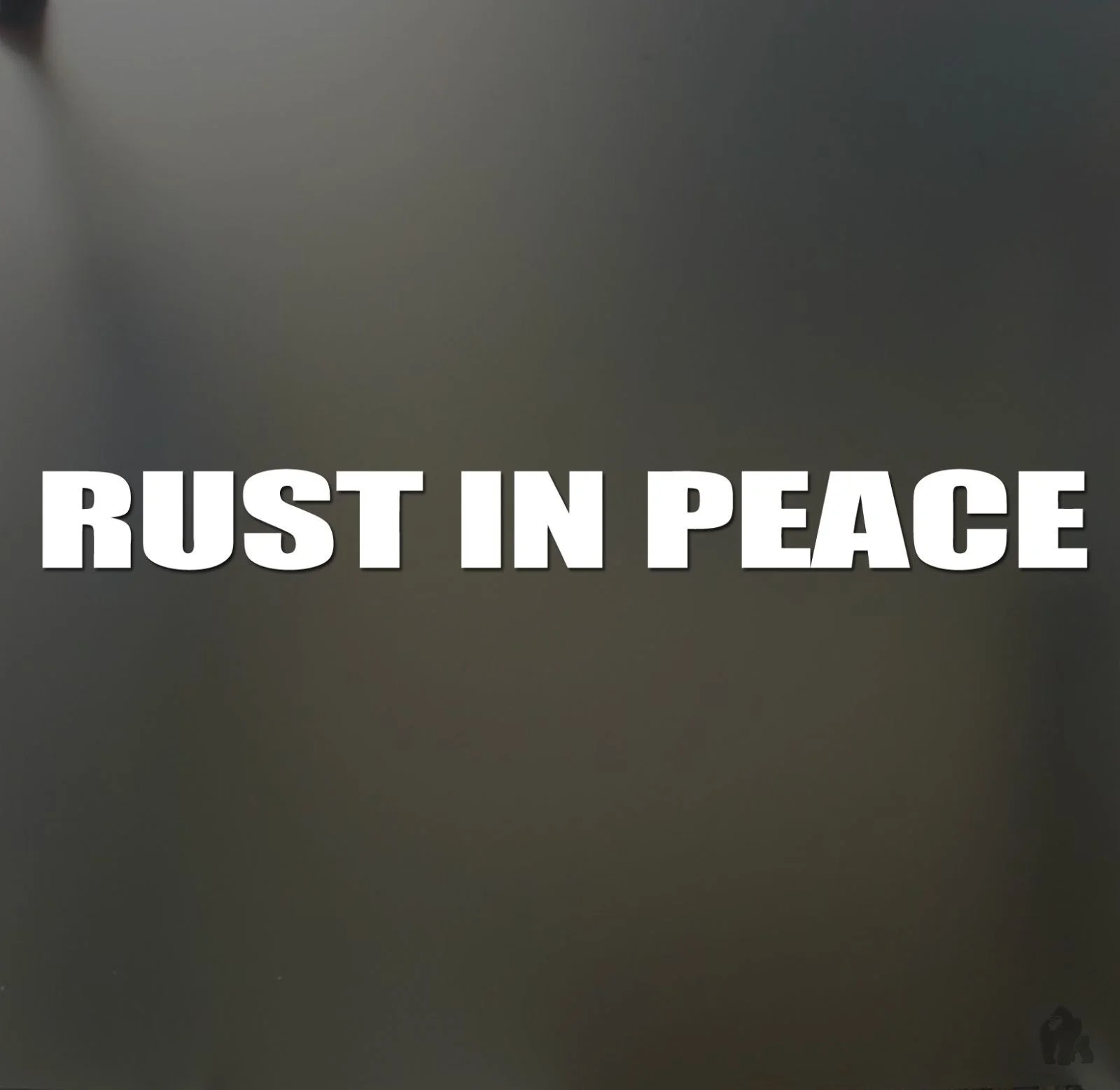 Rust in Peace Sticker Funny Jdm Race Window sticker 18x4cm-in Stickers ...