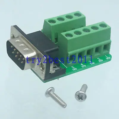 DHL/EMS 50 Sets Adapter DB9 9pin plug pin D SUB VGA DE9 signals ...