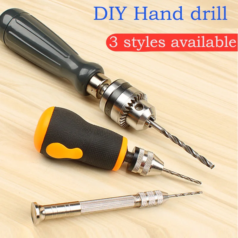 Hand twist drill hand tool hand drill mini small hand grip carpenter's ...