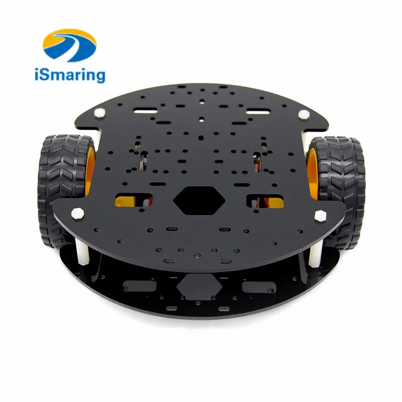 Intelligent Robot Car Chassis Vehicle Obstacle Avoidance Tracking Robotic Model With Velocity