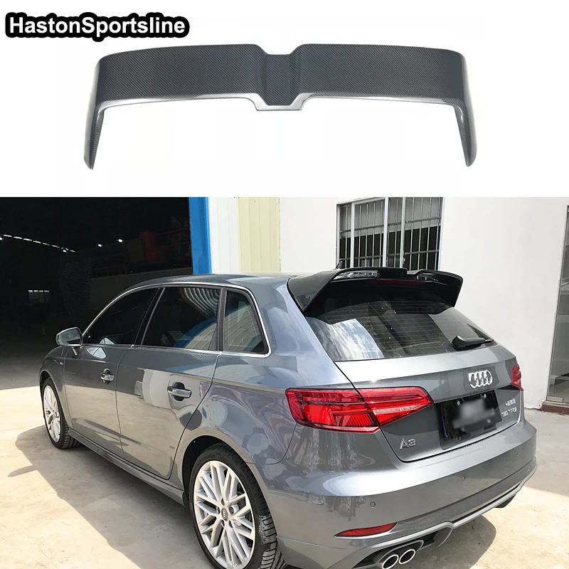 A3 Hatchback Carbon Fiber Rear Roof Spoiler Wing for Audi A3 S3 S Line ...
