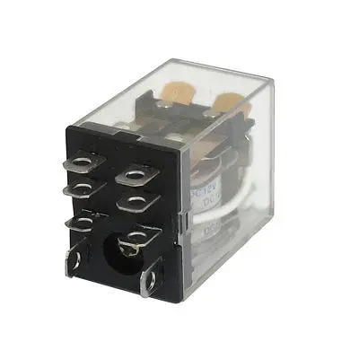 JQX 13F LY2 DC 12V, bobina de 8 pines DPDT, relé electromagnético LED verde, envío gratis ...