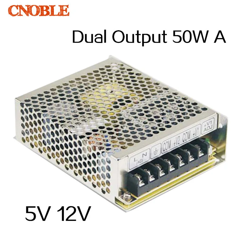 50W Dual output 5V 12V Switching power supply AC to DC SMPS-in ...