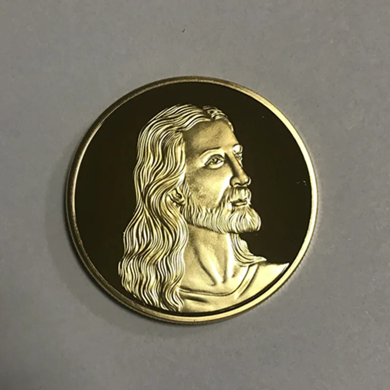 5 Pcs The Religious Coin Jesus Father Last Dinner God Vs Devil Badge ...