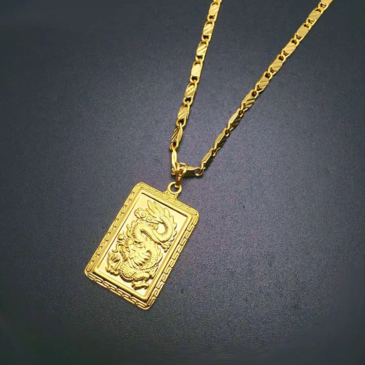 Online Buy Wholesale 24k gold dragon pendant from China 24k gold dragon ...