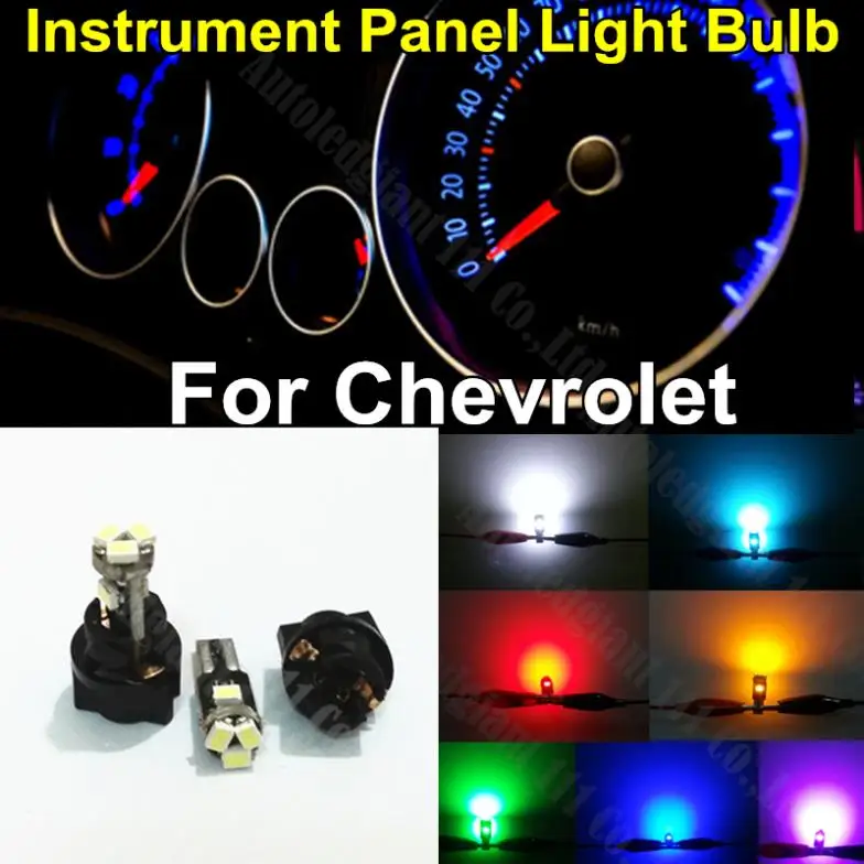 10pieces 74 73 T5 Instrument Panel Cluster Bulbs And Socket Led ...