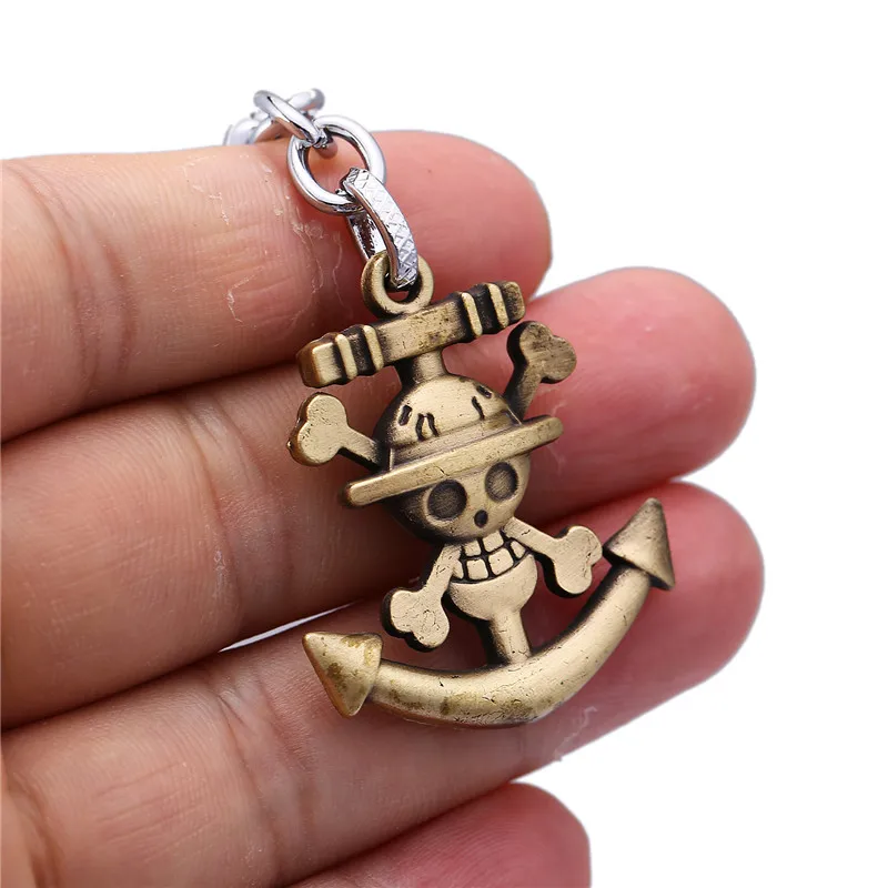 3 Colors One Piece Luffy Skull Pendants Keychain | One piece ...