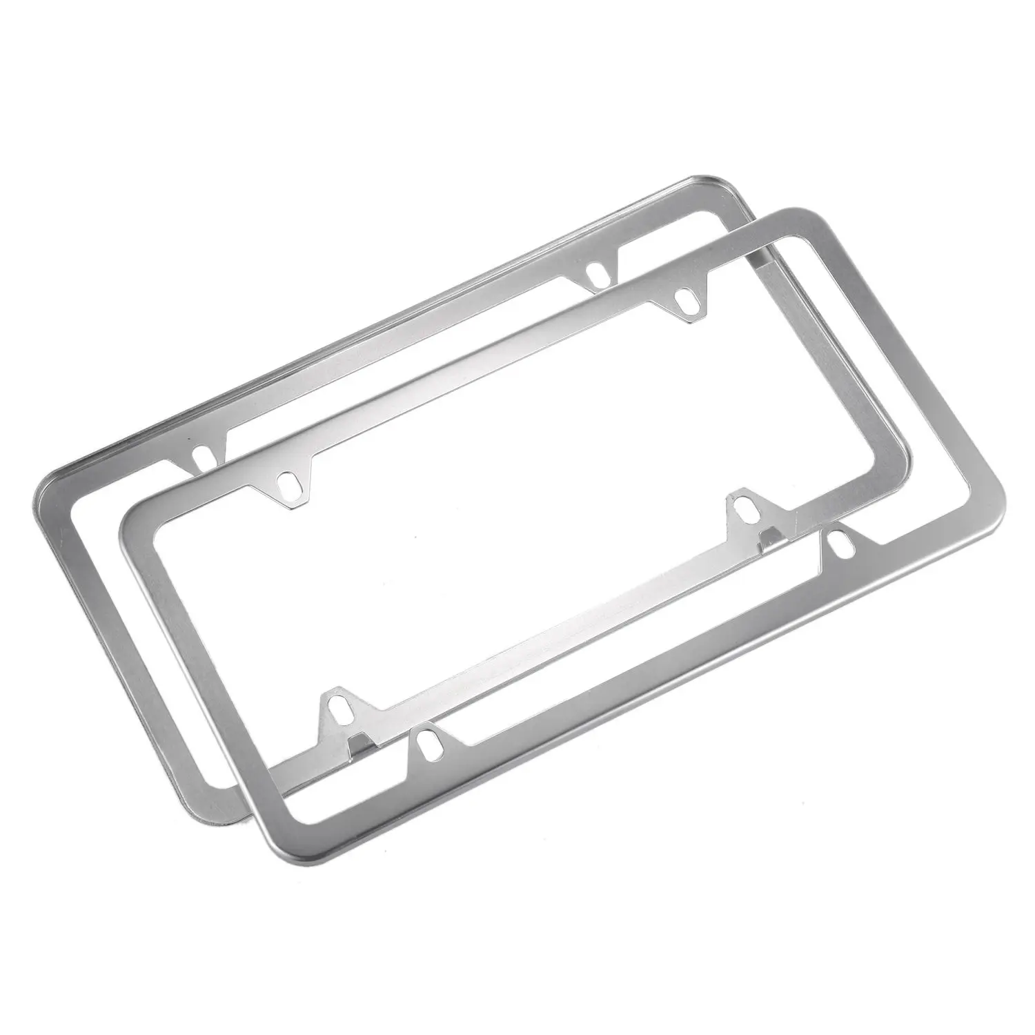 US Standard Size Plate Frame Front Rear Red Aluminum Alloy License ...