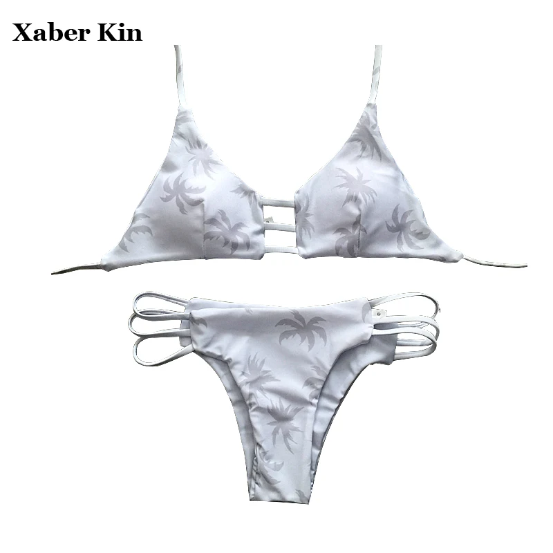 New 2017 Women Bikini Sets Summer Sexy White Swimsuit Female Push Up