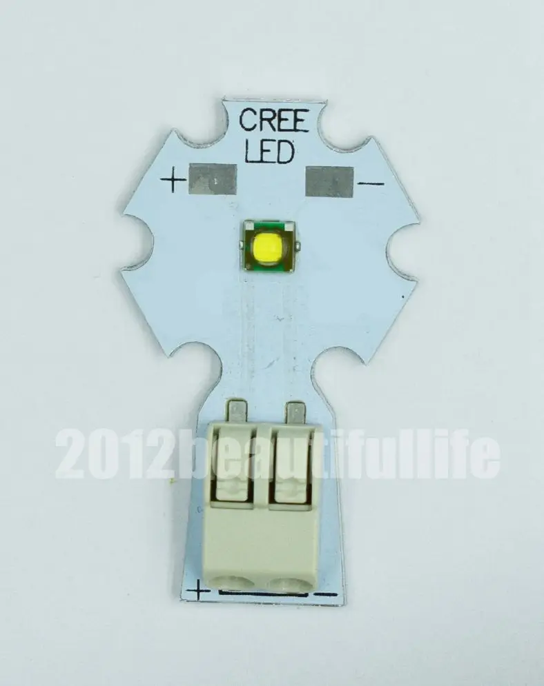 CREE XP E Cool White 6500 7000k 3W High Power Led with Solerless ...