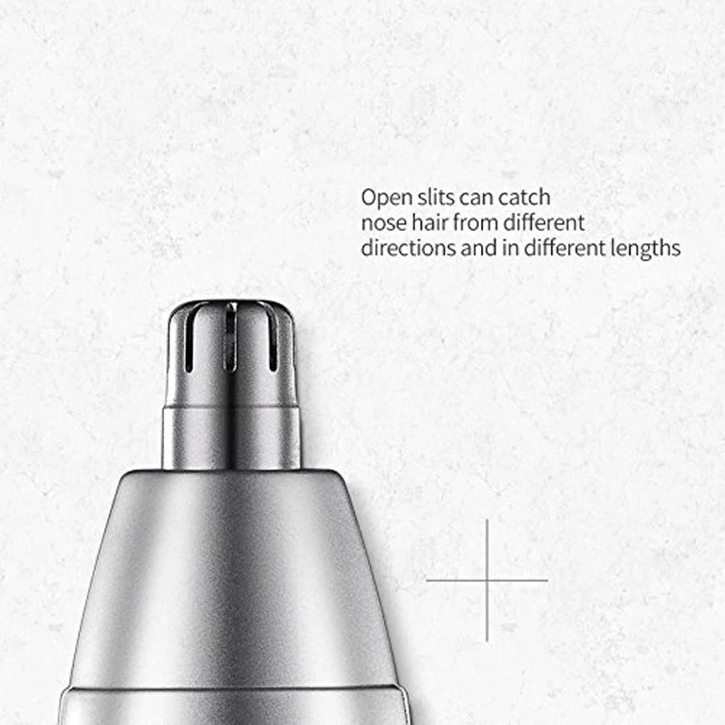 FLYCO Professional Personal Face Care Nose Hair Trimmer Stainless Steel ...