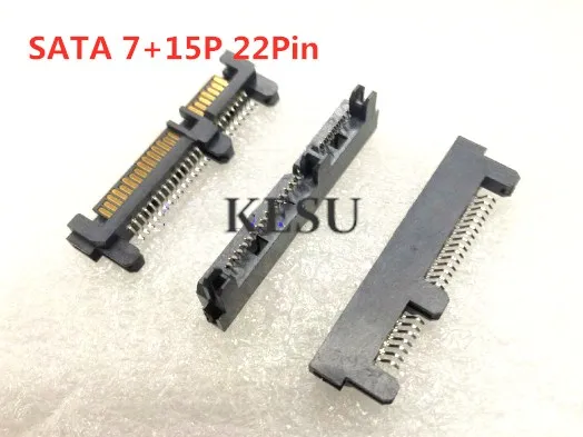 SATA 커넥터 male 7P + 15P 22 핀 7 + 15 SMT 커넥터 소켓, 90 도 SATA 하드 디스크 인터페이스 22 핀, PCB 보드|컴퓨터 케이블 & 커넥터 ...