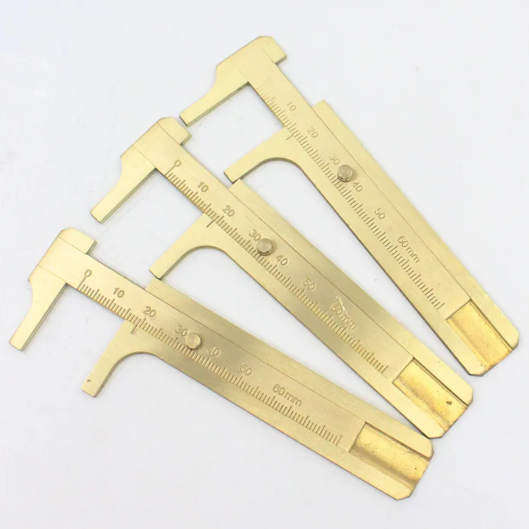 Mini Brass Sliding Gauge Vernier Caliper Measure Measurement Tool For ...