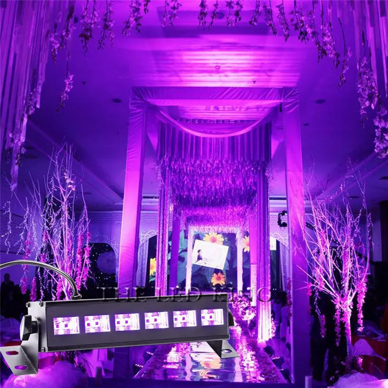 1x Uv Stage Light Violet Led Bar Laser Projection Lighting Party Club ...
