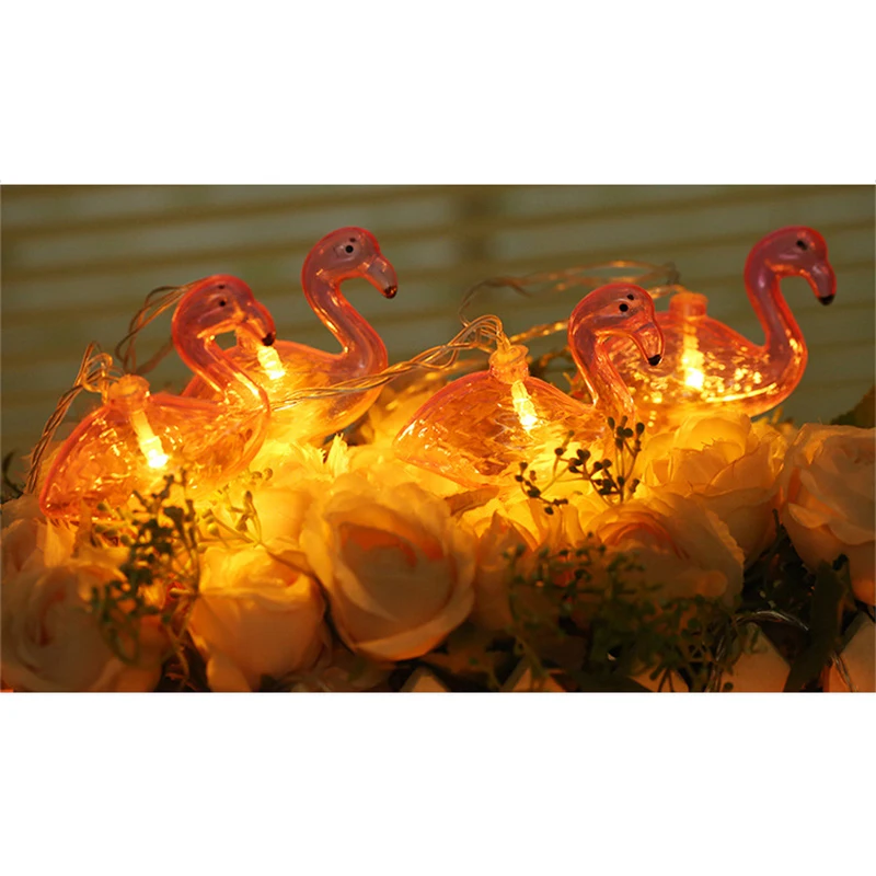 Flamingo String Light LED Decoration Lights Flamingo Decoration 10 LED ...