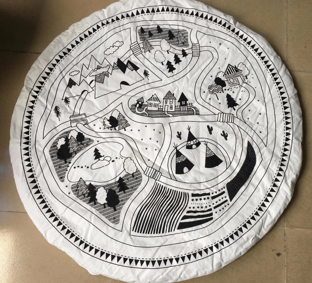 Promo Offer Baby Play Mat Padded Crawling Blanket Kids Car Track Puzzle ...