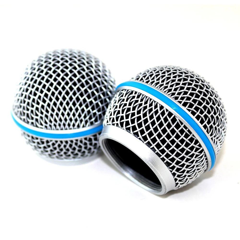 HOT Replacement Blue Steel Mesh Microphone Grill Head|head|head ...