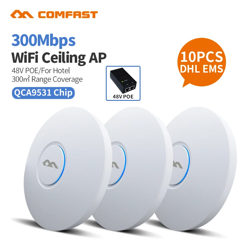 10pc DHL COMFAST 300M Wireless indoor Wi fi Ceiling AP Access Point ...