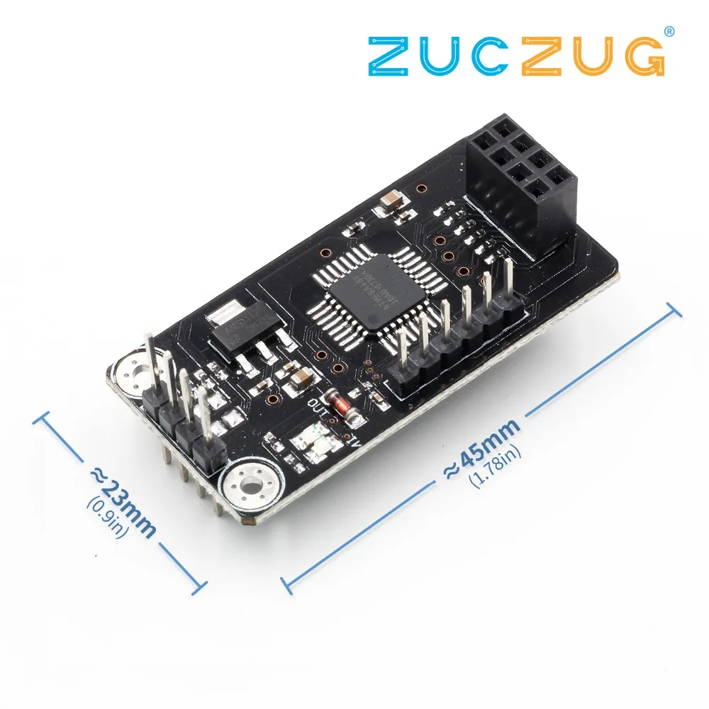 ATMEGA48+NRF24L01+ wireless Shield module SPI to IIC I2C TWI Interface Development Board spi to ...