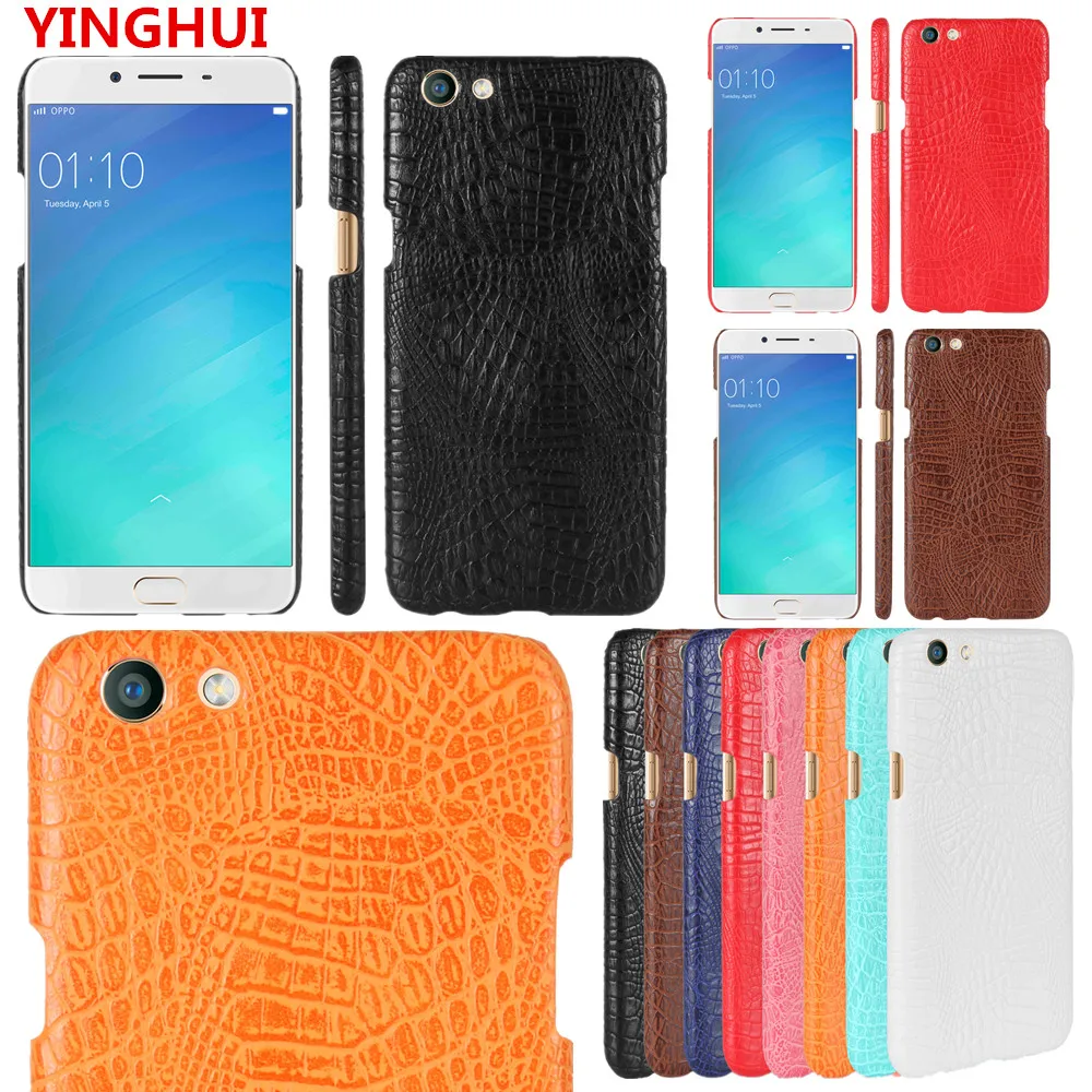 For Oppo F3 Case Luxury Crocodile pattern PU leather Case For Oppo A77 ...