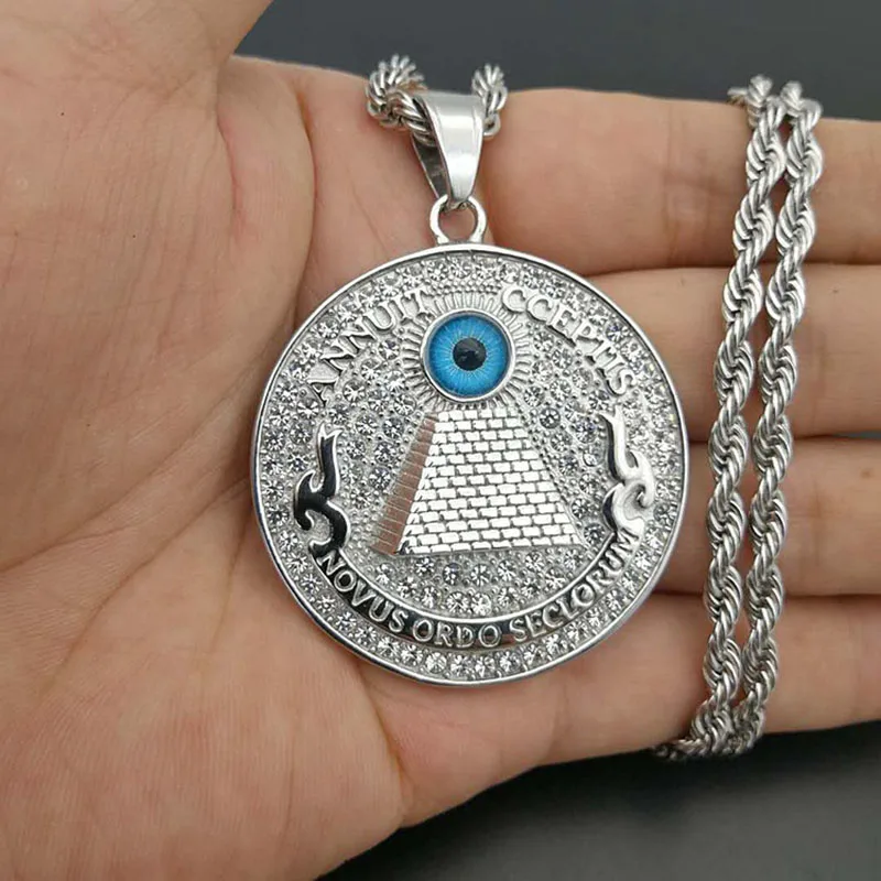 "Novus ordo seclorum" масонские Круглые Подвески Ожерелья Иллюминаты ...