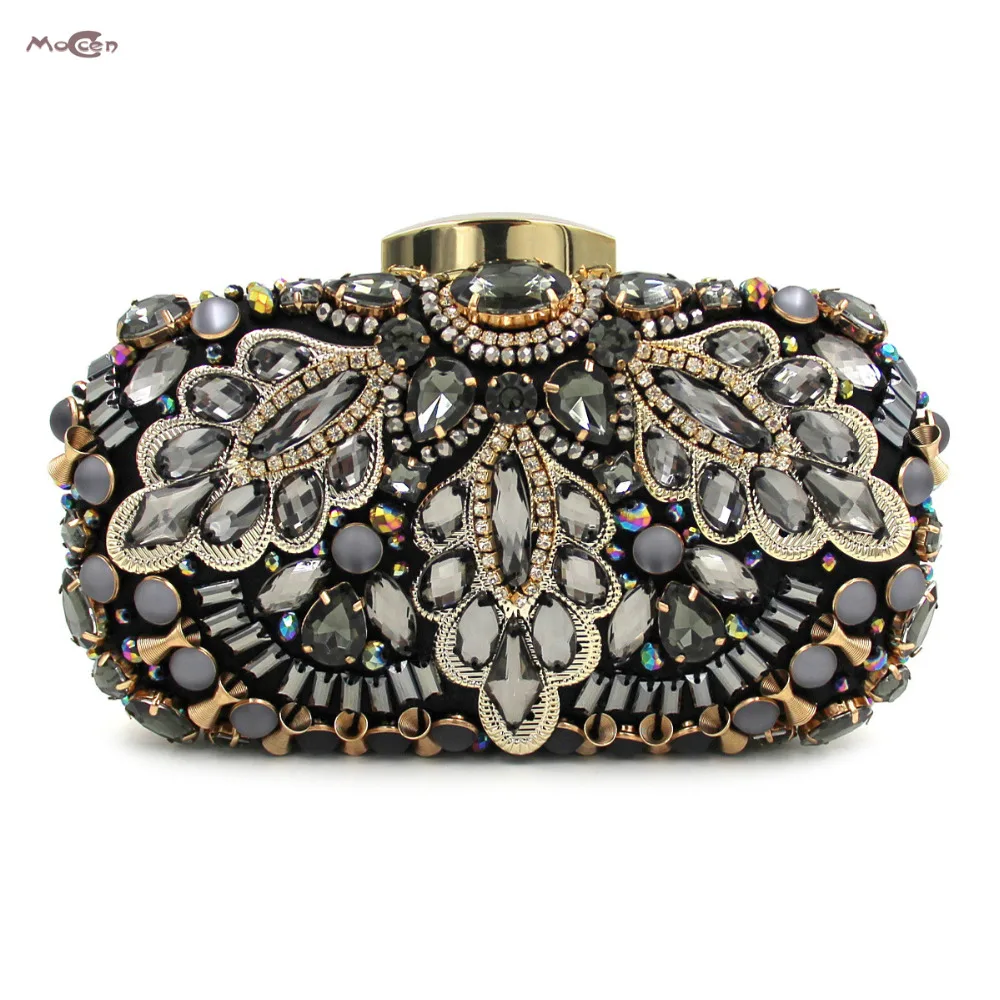Moccen Luxury Women Handbags Crystal Evening Bags Designer Party Clutch ...