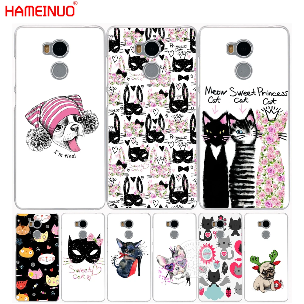 HAMEINUO Puppy Pug Bunny Cat Princess Meow French Bulldog Cover phone ...