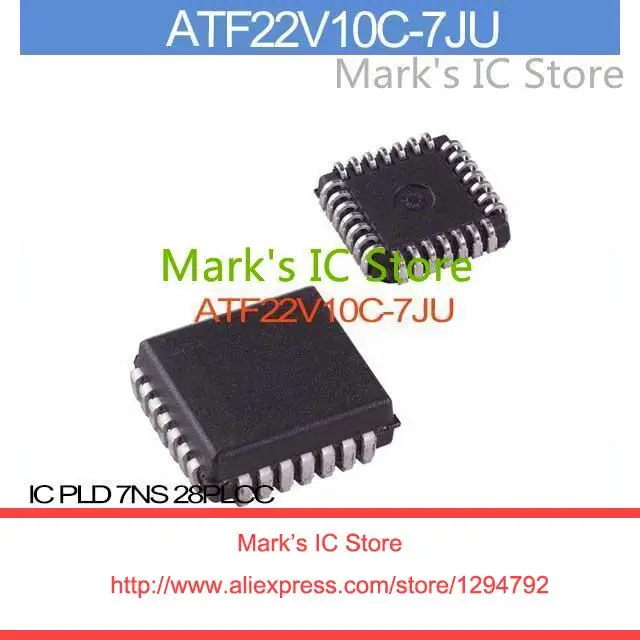 ATF22V10C 7JU IC PLD 7NS 28PLCC ATF22V10C 22V10 ATF22V10 22V10C ATF22V1 ...