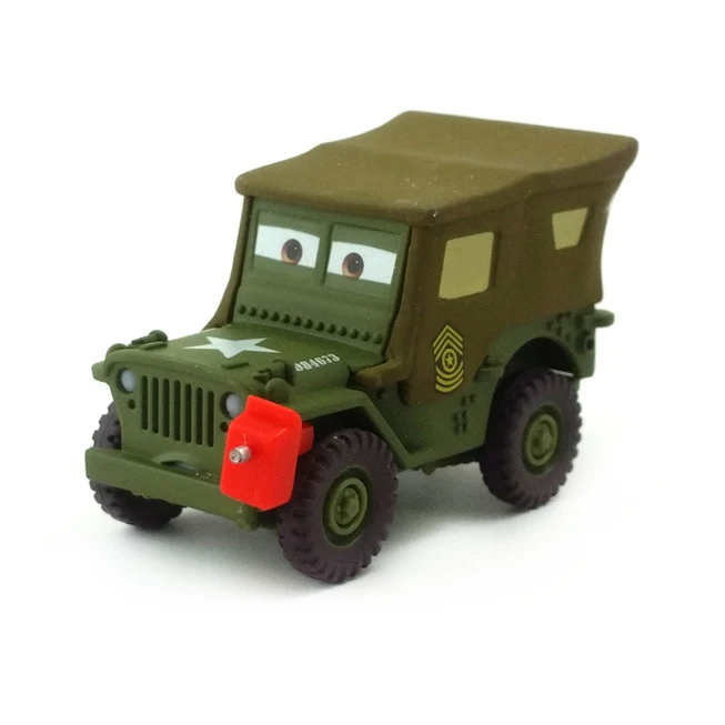 Disney Pixar Cars Pit Crew Member Sarge 1:55 Diecast Metal Alloy Toy ...
