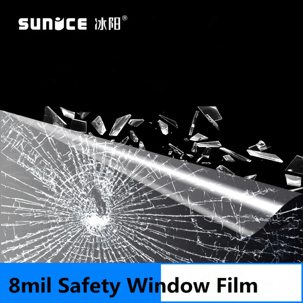 8 Mil Safety & Security Window Film Shatter Proof Anti Scratch ...