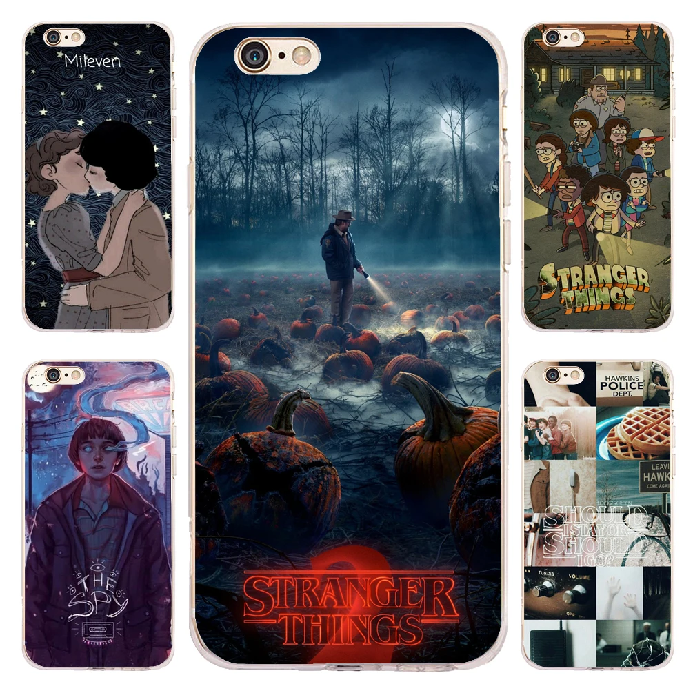 Fundas Stranger Things Tv Clear Soft Silicone Phone Cases For Iphone Xs ...