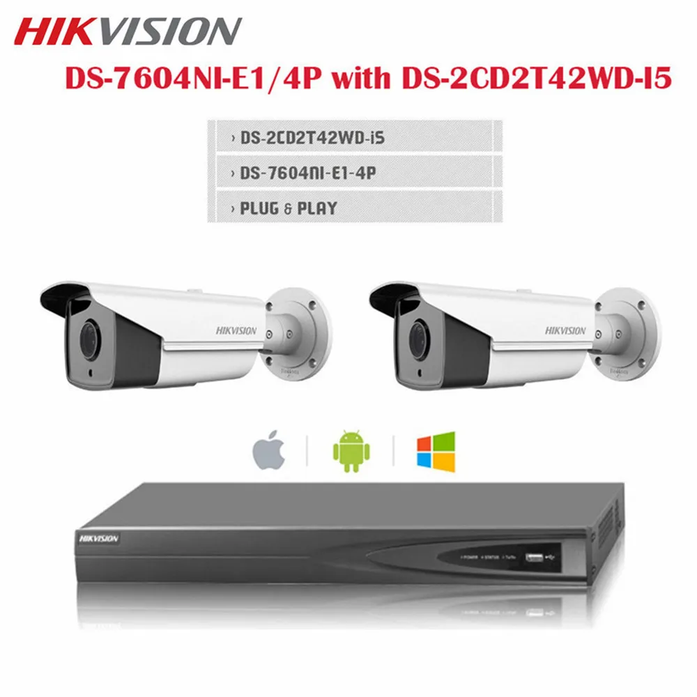 Hikvision ip poe hd 4mp outdoor surveillance camera|system surveillance ...