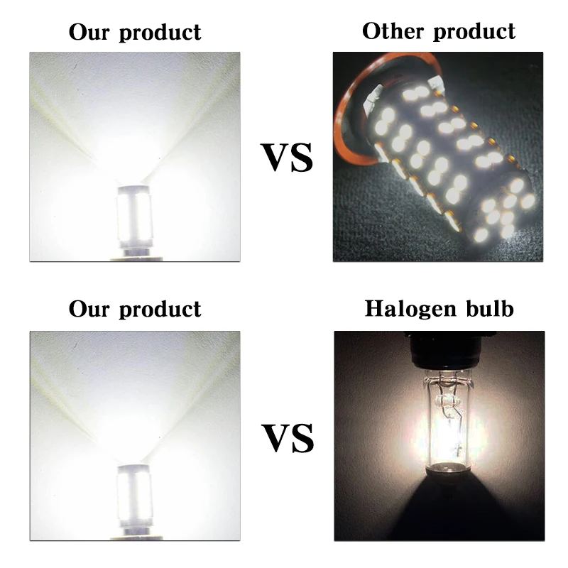 2X H8 H11 Светодиодная лампа противотуманный светильник s автомобильный ...