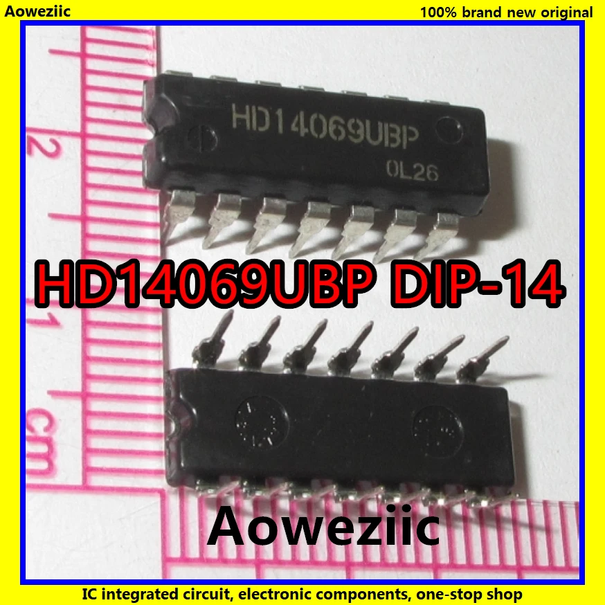 10 ชิ้น/ล็อต HD14069UBP HD14069 4069 DIP 14 Hex inverter IC ใหม่ ...