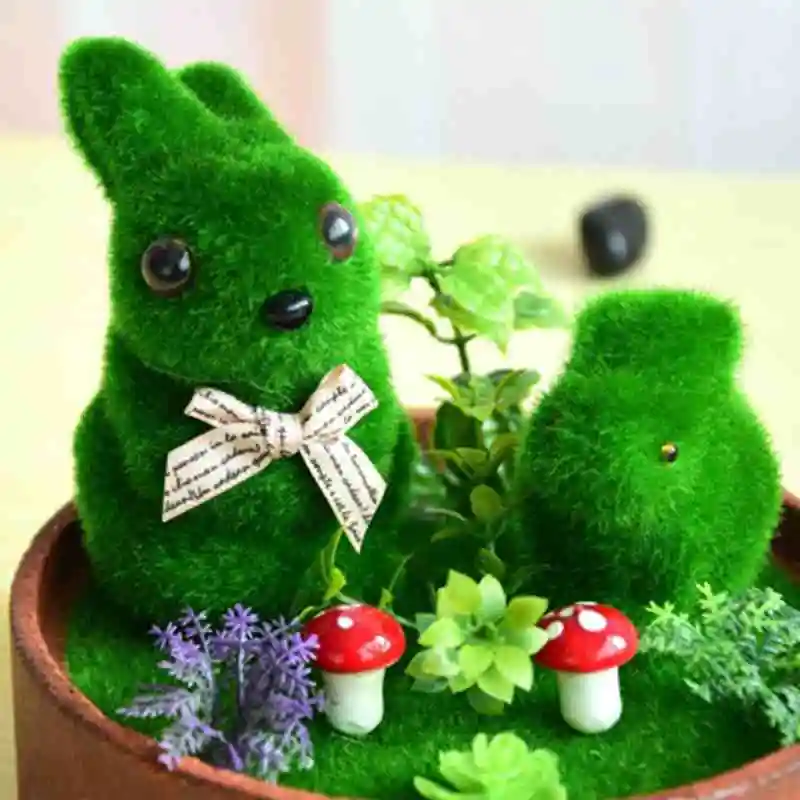 simulation Mini green plant Home Furnishing desktop small ornaments ...