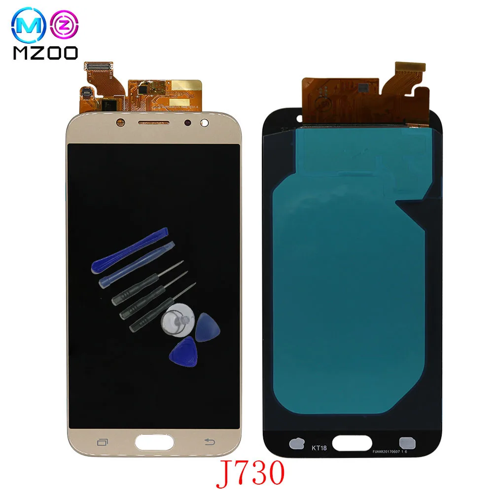 5.5 ''AMOLED lcd สำหรับ SAMSUNG Galaxy J7 Pro 2017 J730 J730F จอแสดงผล ...