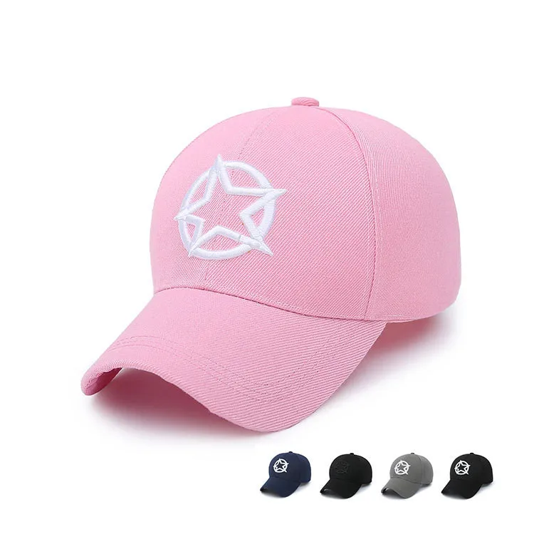 Women Men Five stars Embroidery Baseball Caps Hip Hop hats Gorras ...