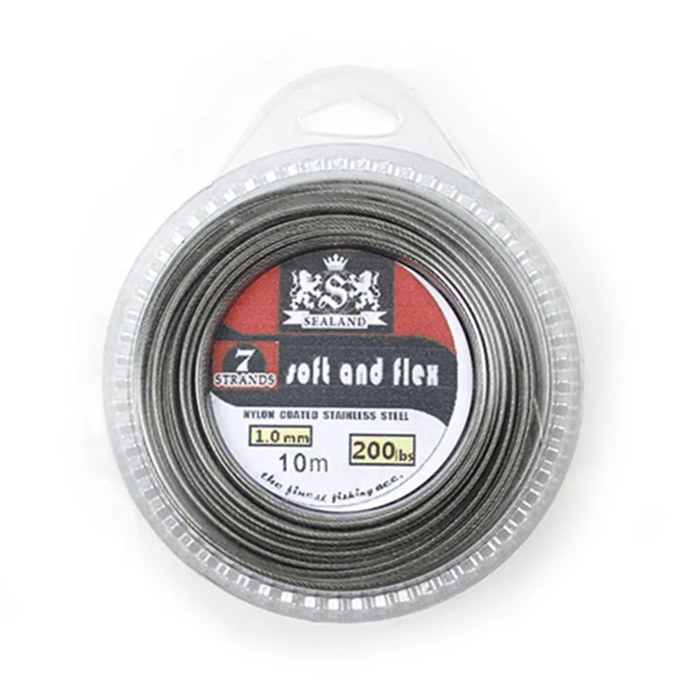 5 200lbs 7Strands Coated Braided Stainless Wire Fishing Rigging ...