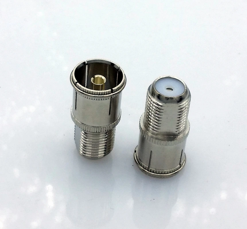 Pure cupper F type to CATV RF connector F FeMale to CATV Female RF ...