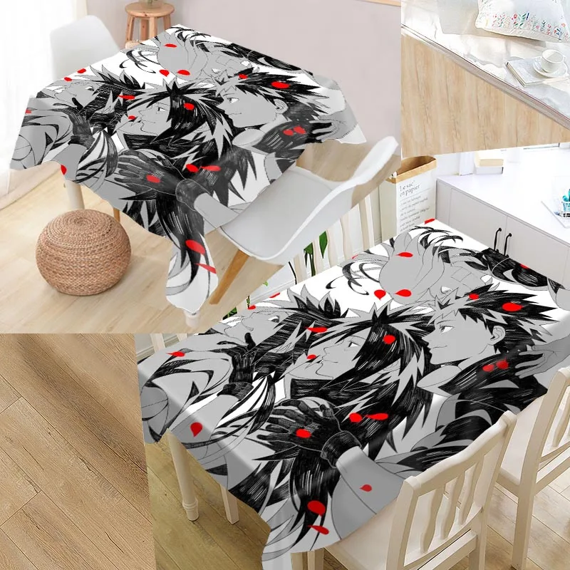 Anime Naruto 02 Custom Table Cloth Oxford Print Rectangular Waterproof ...