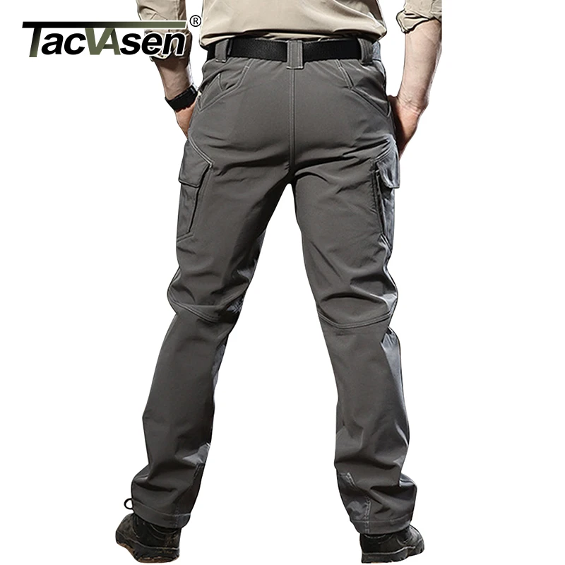 TACVASEN IX9 Мужская зимняя тактическая одежда повседневные брюки-карго военные тепловые ...