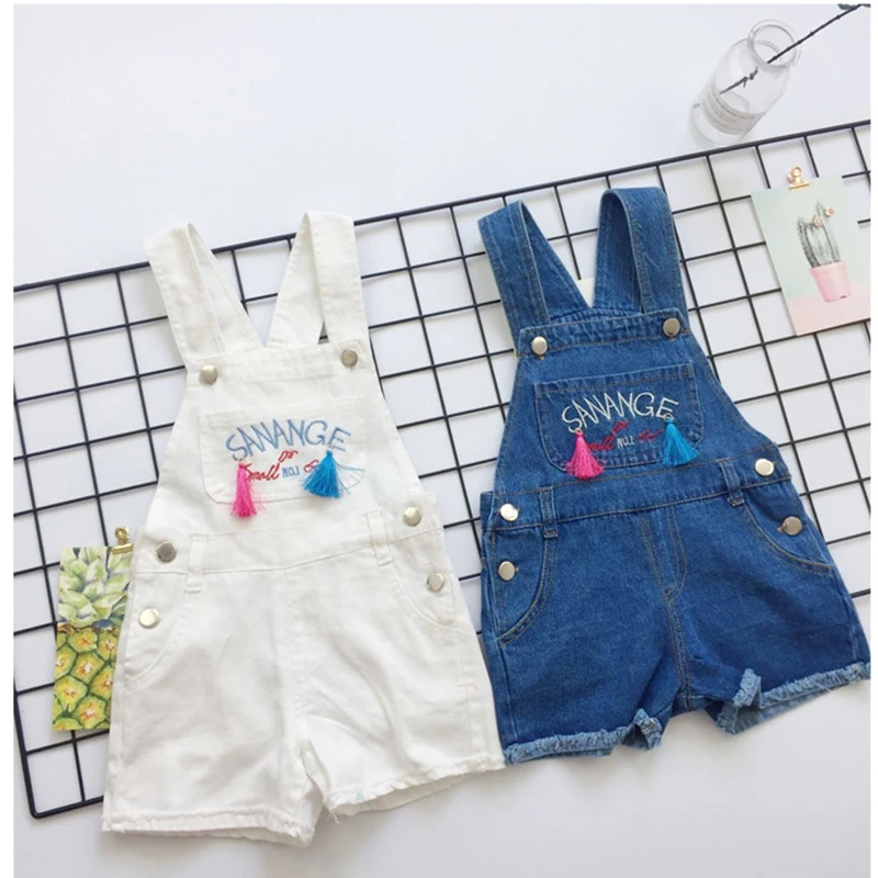 Baby Girls Denim Overalls Jeans Shorts Bib Pants Summer Overalls for ...