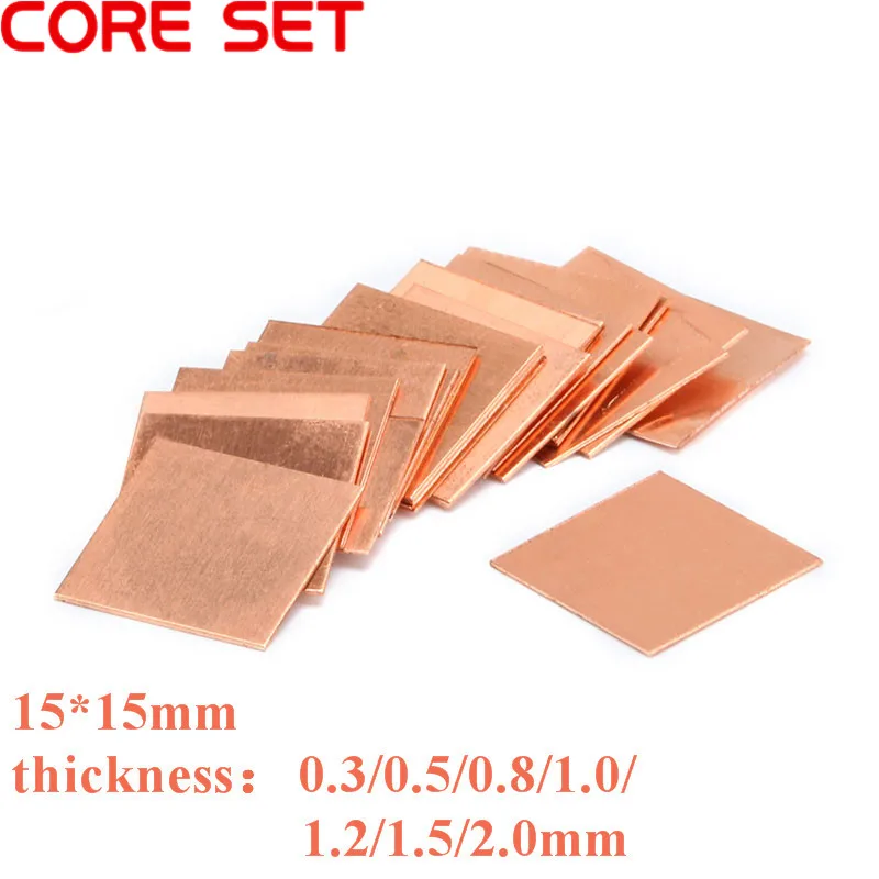 10Pcs 0.3mm/0.5mm/0.8mm/1.0mm Laptop Copper Sheet Plate Strip Shim ...