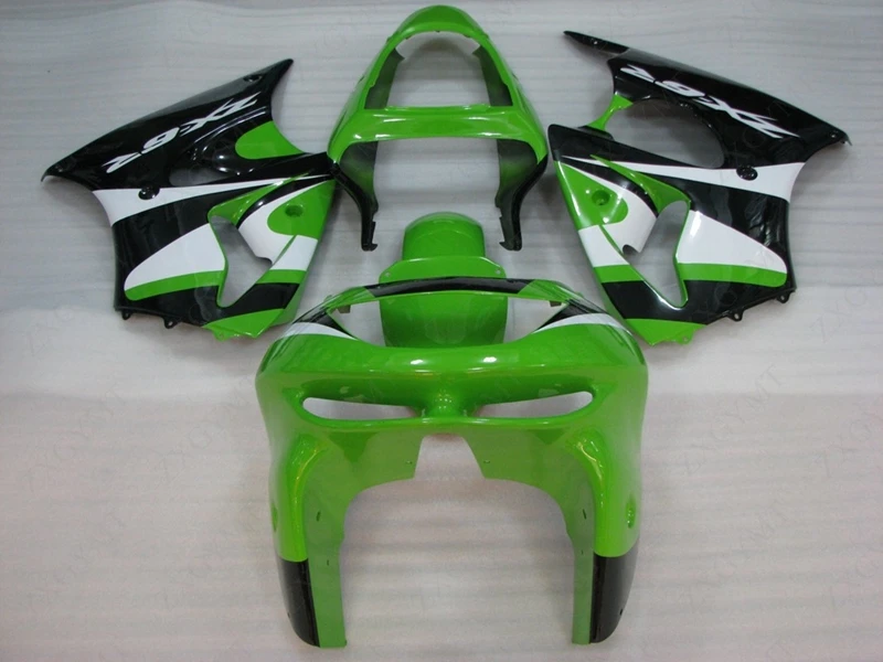 Full Body Kits Zx6r 1998 - 1999 Green Black White Motorcycle Fairing ...