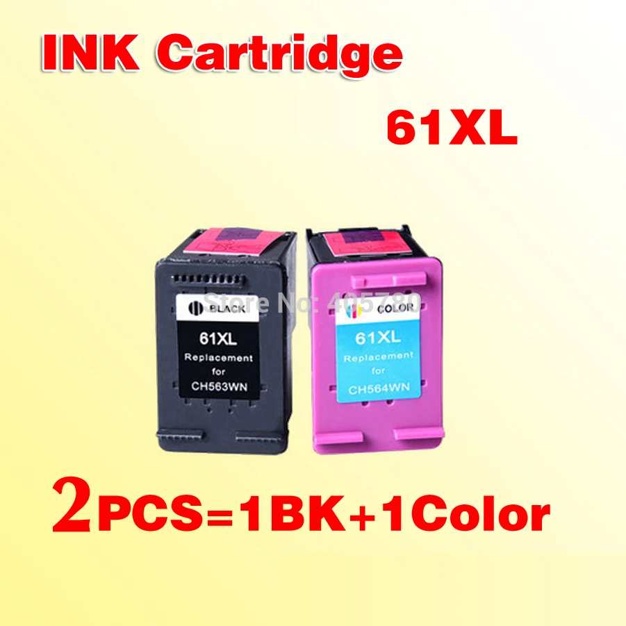 HP61 61XL Deskjet 1050/2050/2050s 대용량 호환 61 호환 잉크 카트리지 용 2x 호환|ink ...