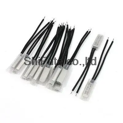 250V 5A NC. 90C Bimetal Thermostat Temperature Control Switch 12 Pieces ...
