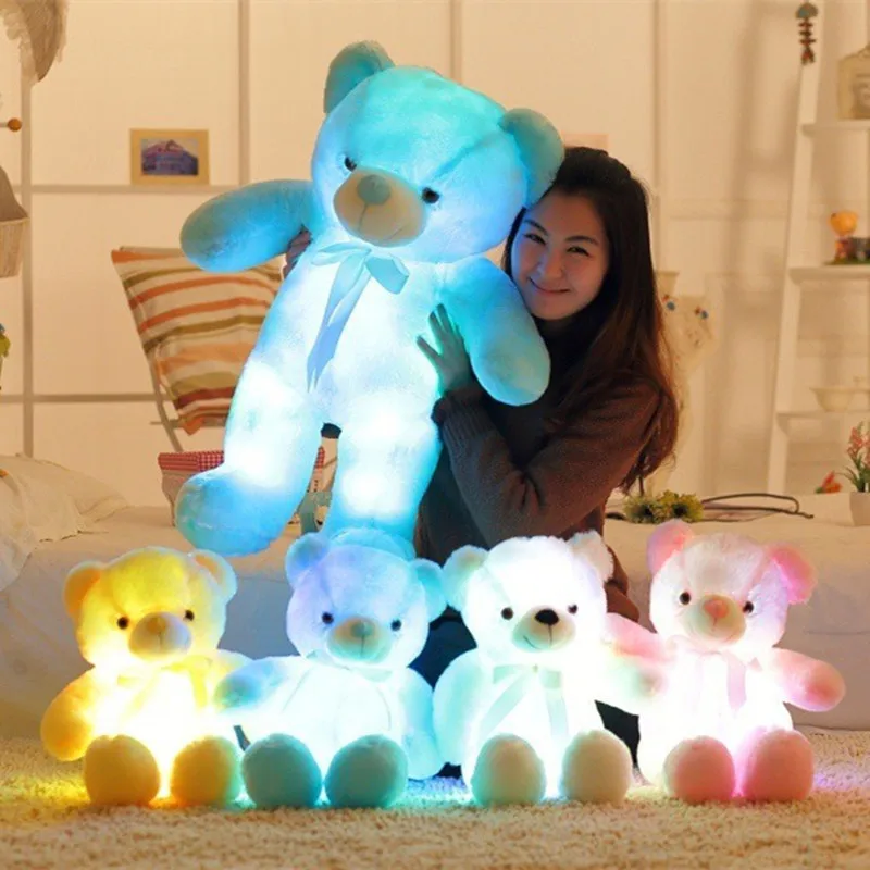 Flashing Plush Toy Stuffed Led Light Teddy Bear Kid Toy Cute Luminous ...