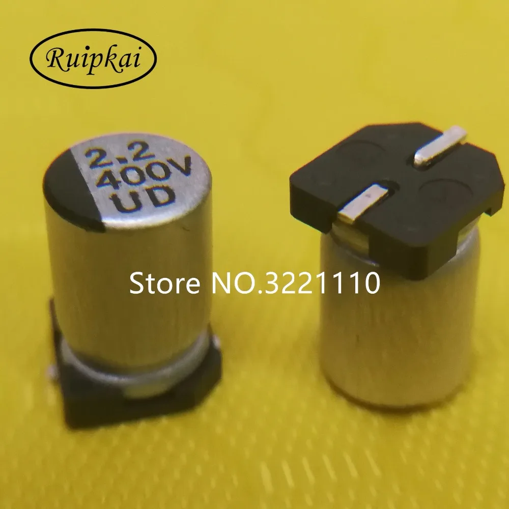 10pcs 2.2UF 400V 6.3*10.2mm SMD Chip aluminum electrolytic capacitor ...