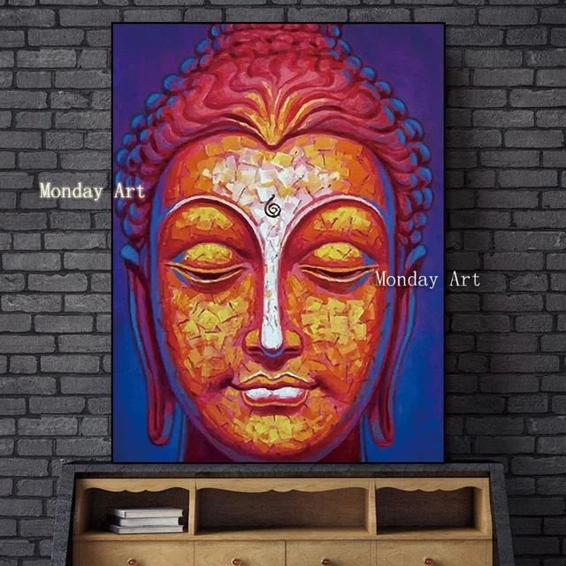 Buddha Face Painting Canvas