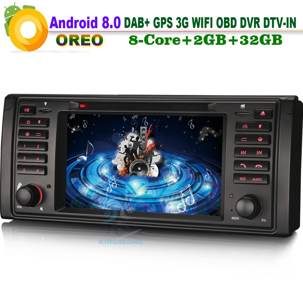 8 Core Android 8.0 Car CD player Head Unit GPS DTV IN DVD CAM IN AUX ...